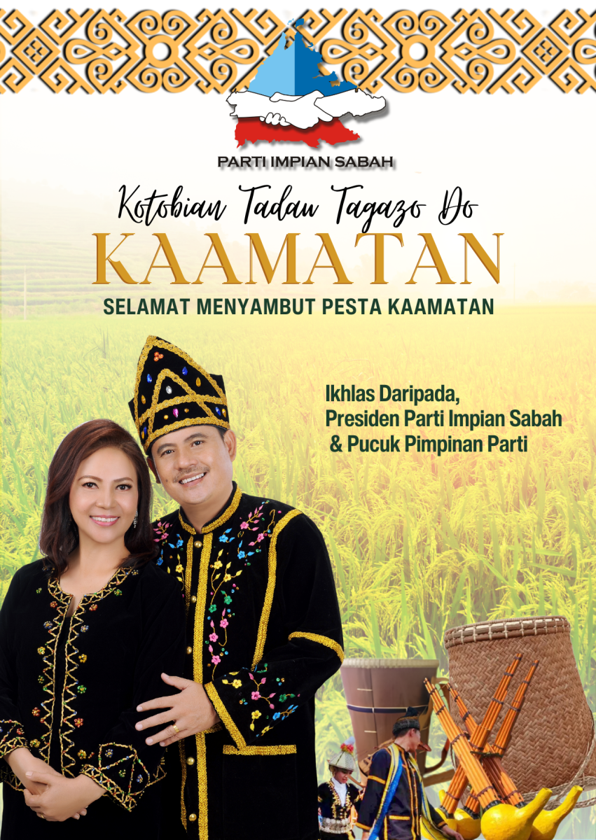 Kaamatan 2024 Greetings - PARTI IMPIAN SABAH